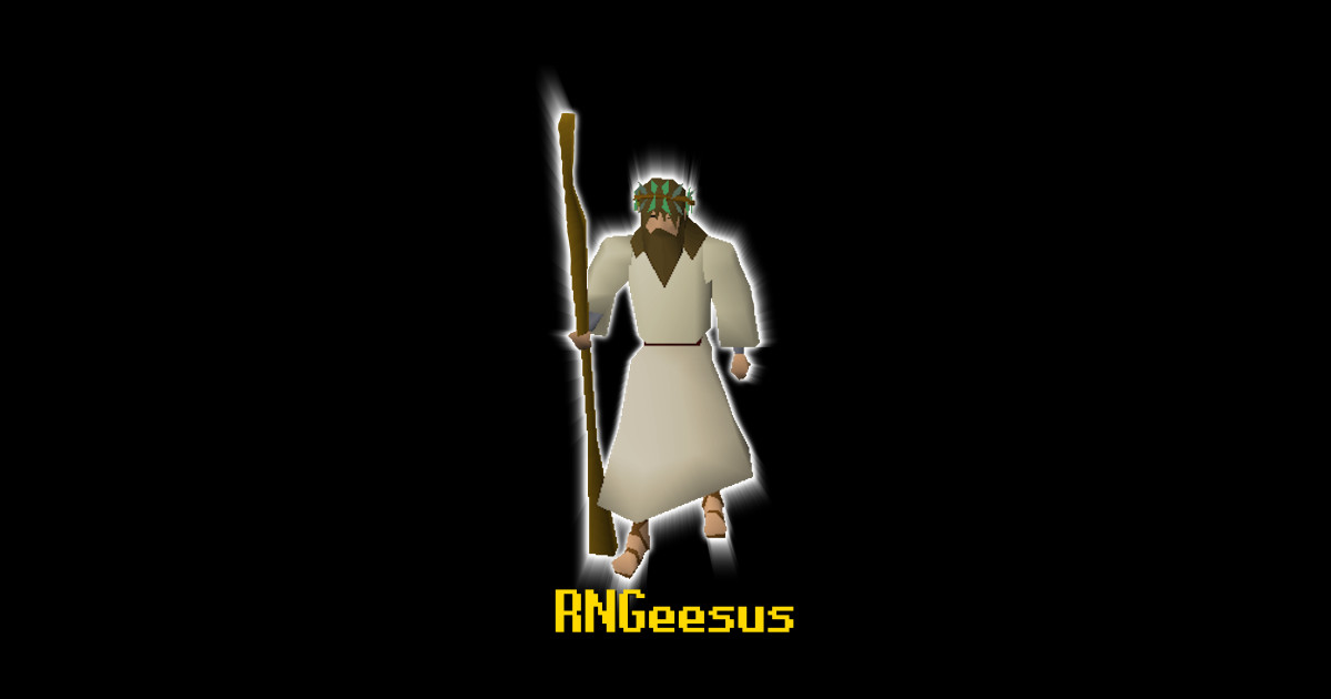 RNGeesus - Old School Runescape - Sticker | TeePublic