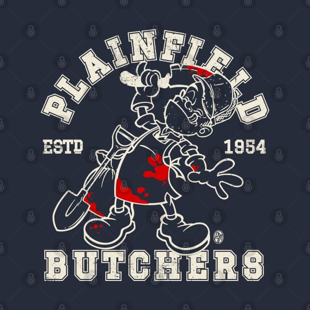 The Plainfield Butchers Mascot - Horror - T-Shirt | TeePublic