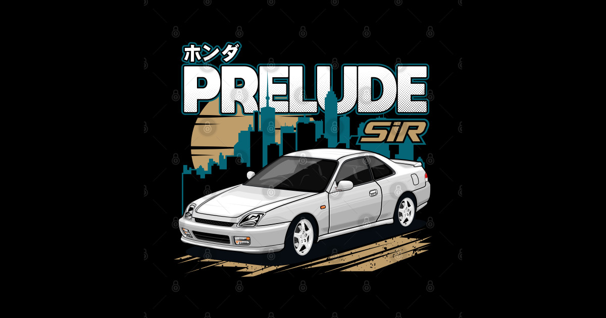 Honda Prelude BB6 SiR - Honda Prelude - Sticker | TeePublic