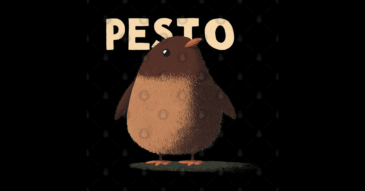 Pesto the Penguin – Adorable and Fluffy Character Illustration - Pesto ...