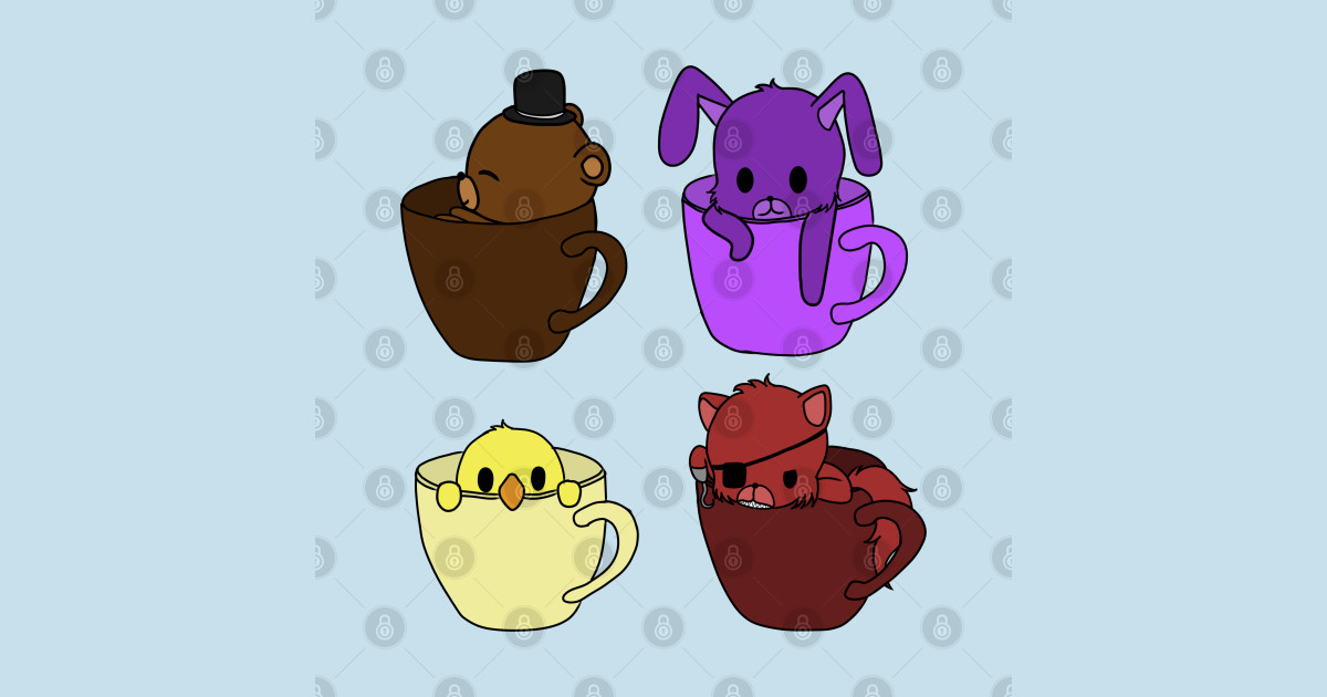Cup Fnaf - Fnaf - Sticker | TeePublic