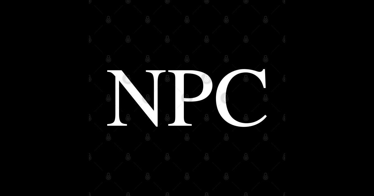 NPC Text - Npc - Sticker | TeePublic
