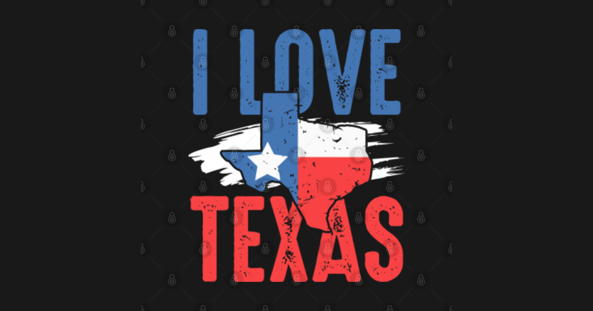 I love Texas cool shirt designs country quote - I Love Texas - Sticker ...