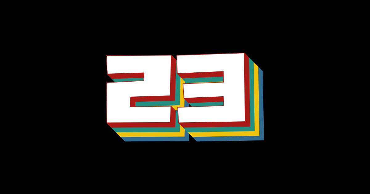 Number 23 - Number 23 - Sticker | TeePublic