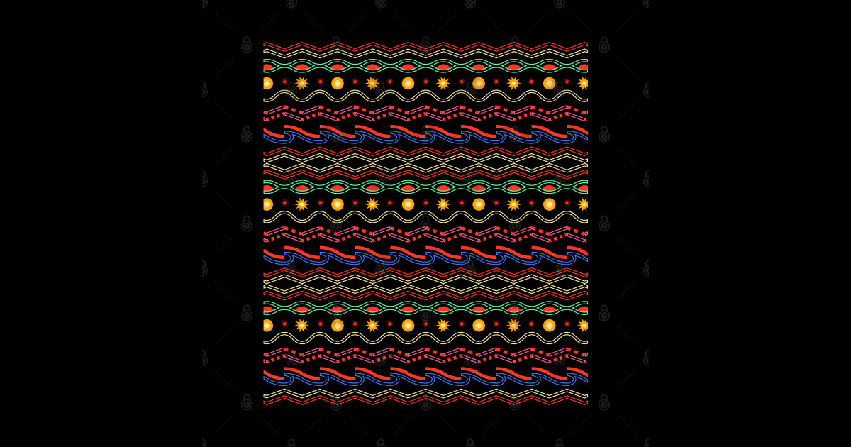 Earth Element Pattern - Pattern - Sticker | TeePublic