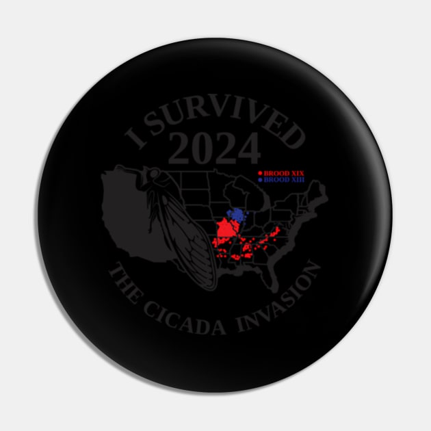 Cicada Map I Survived The Cicada Invasion 2024 Brood Xix Xii - Cicada ...