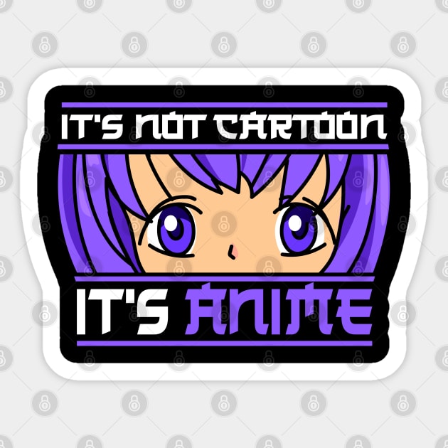 Funny Anime Girl Manga Kawaii Japanese Gifts - Anime Girls - Sticker ...