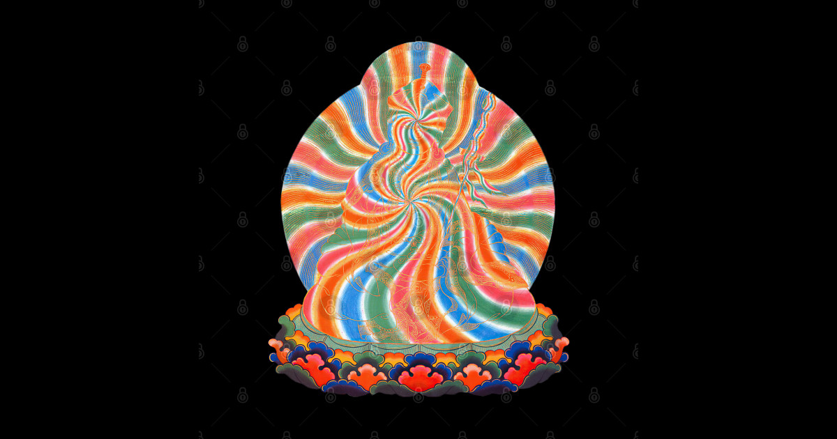 Rainbow Body Guru Rinpoche Padmasambhava - Buddhism - Sticker | TeePublic