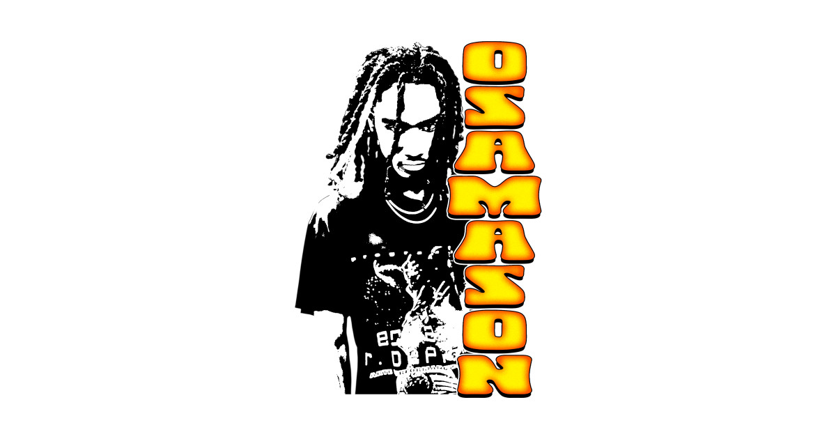 Black Silhouette Rapper - Osamason - T-Shirt | TeePublic