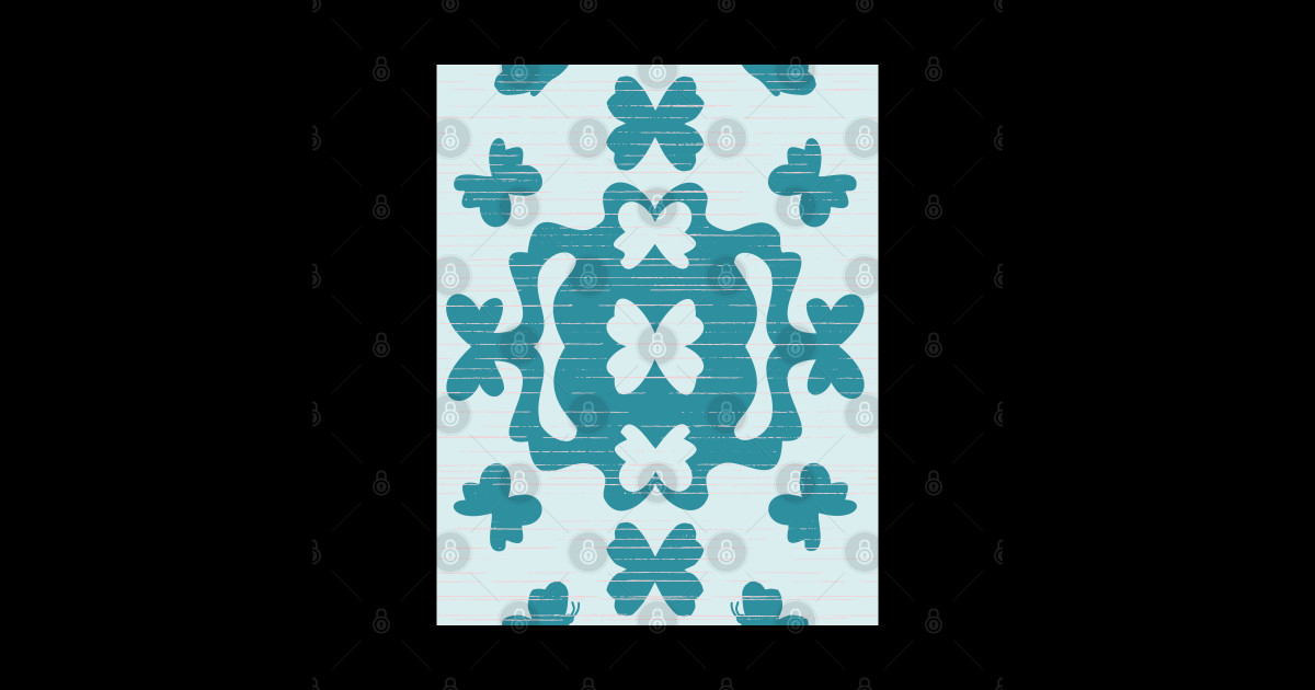 Papercut Butterfly Mosaic Tile - Teal - Sticker | TeePublic