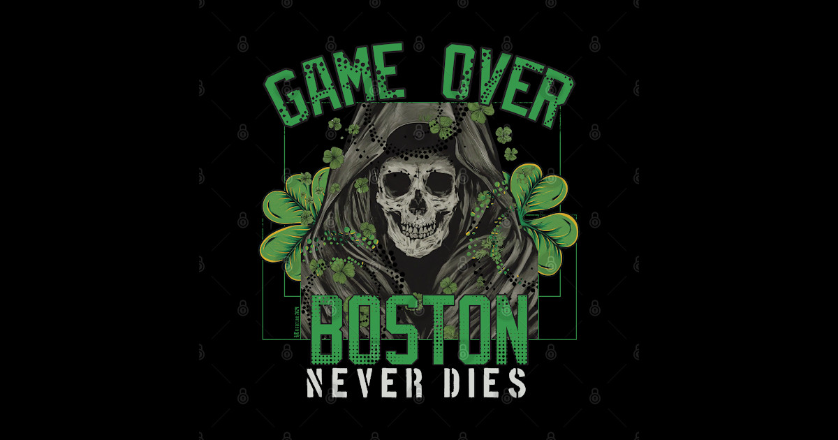 Boston Celtics 2024 Champions Grim Reaper Game Over - Boston Celtics ...