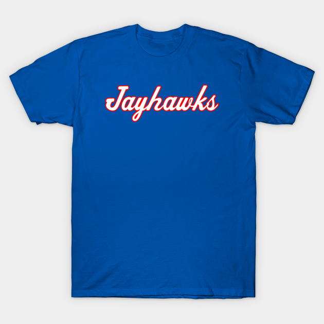 Jayhawks Retro Script - Kansas Jayhawks - T-Shirt | TeePublic