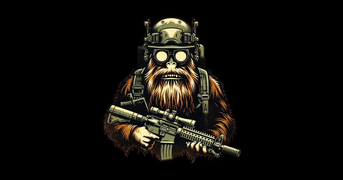 Tactical Bigfoot - Bigfoot - Sticker | TeePublic