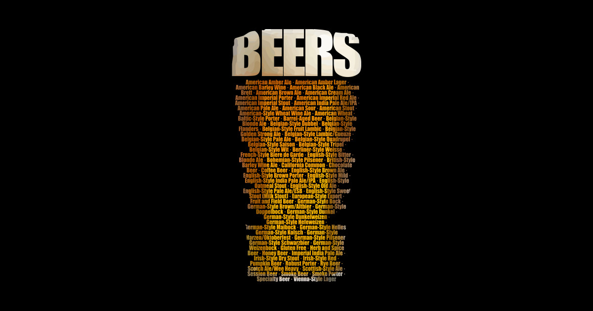 Beer types - Ipa - Sticker | TeePublic