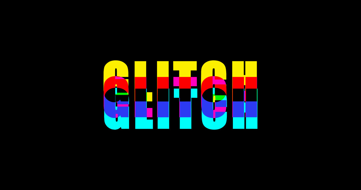 Glitch Effect - Glitch - Sticker | TeePublic
