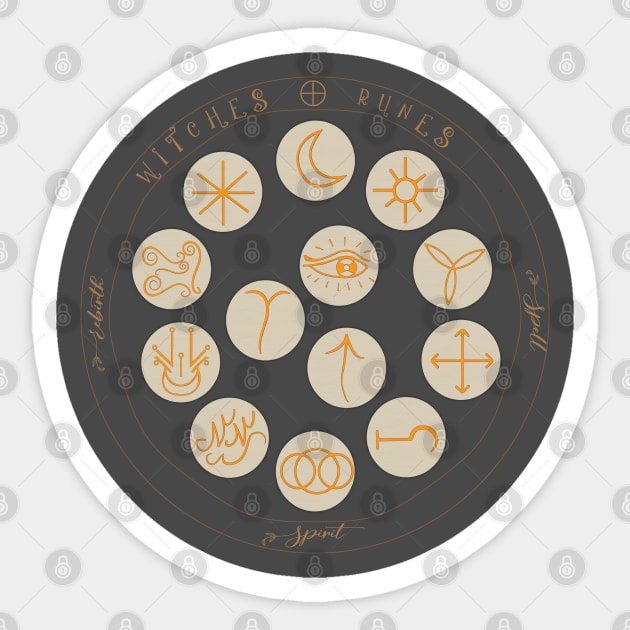 Witches Runes - Witches Runes - Sticker | TeePublic