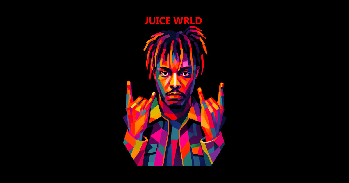 Juice Wrld Rapper Wpap Art - Juice Wrld - Sticker | TeePublic