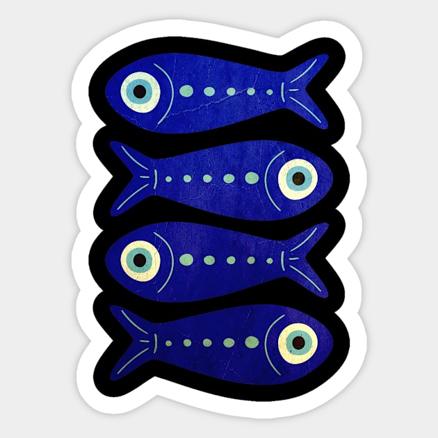 Evil Eye Fish - Evil Eye - Sticker | TeePublic