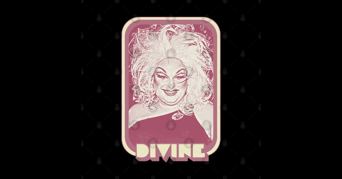 Divine / / Retro 80s Style Fan Art - Divine - Sticker | TeePublic