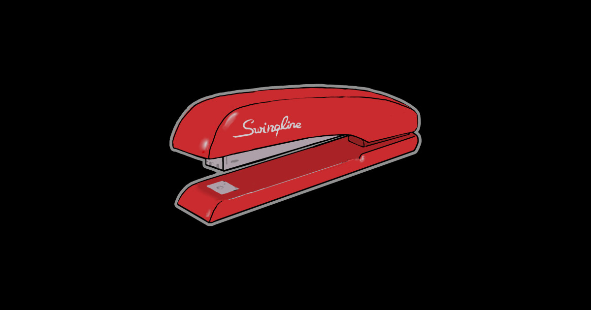 red stapler from an office space - Red Stapler Office Space - Sticker ...