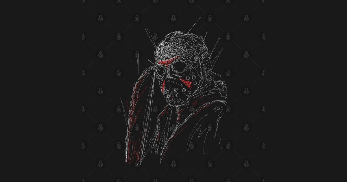 JASON VOO RHES SKETCH - Friday The 13th - T-Shirt | TeePublic