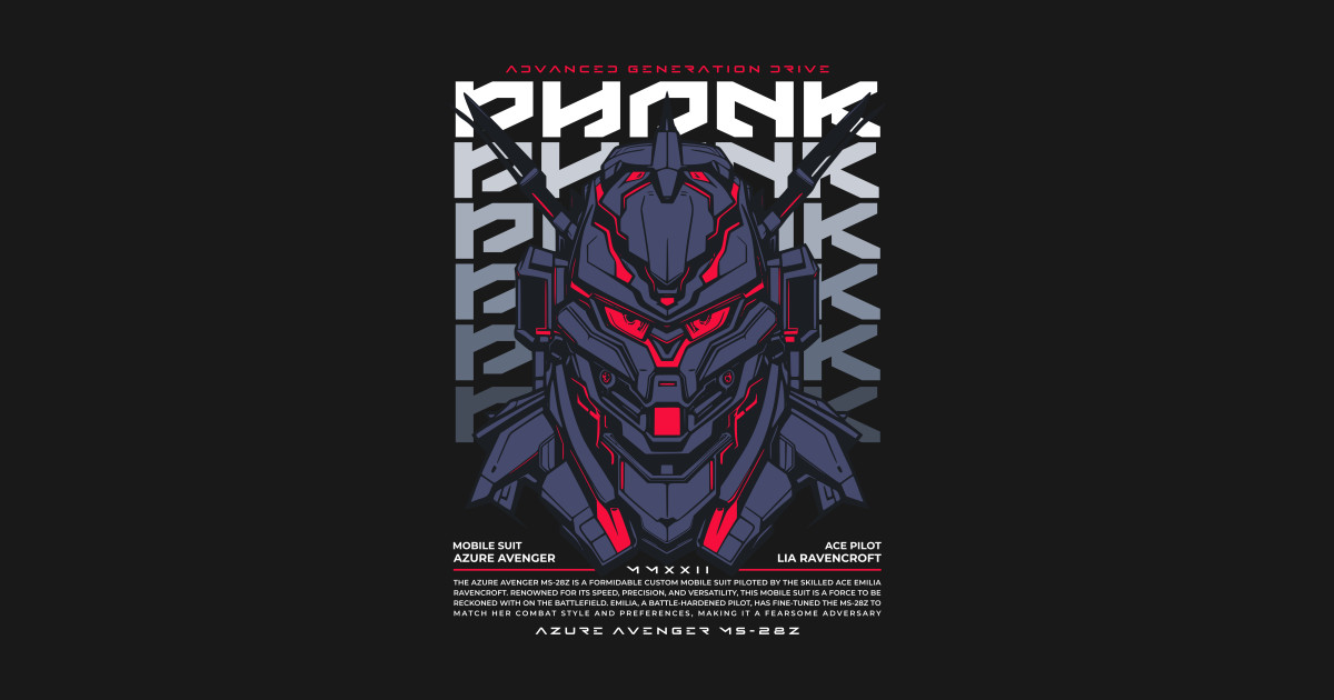 Phonk Anime Mecha Aesthetic Streetwear - Unique Urban Art for Anime ...