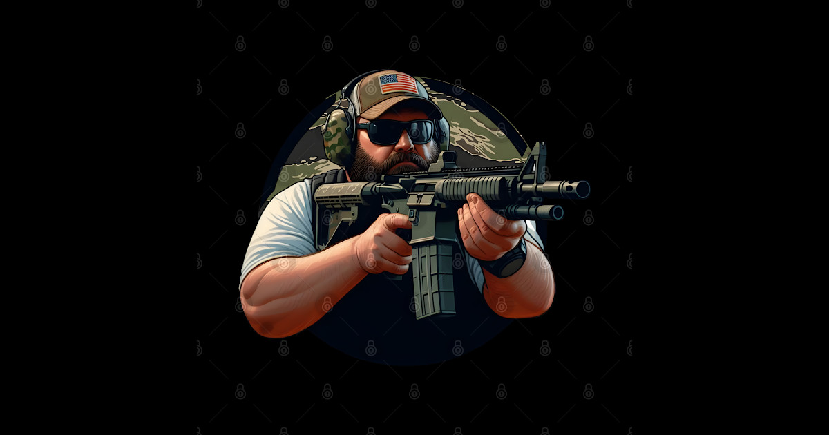 Tactical Fatman - Tactical - Sticker | TeePublic