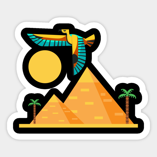 Egyptian pyramids - Egyptian Pyramids - Sticker | TeePublic