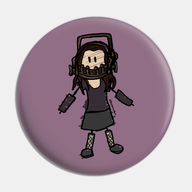 Reverse Bear Trap Amanda Stick Figure - Saw - Pin | TeePublic
