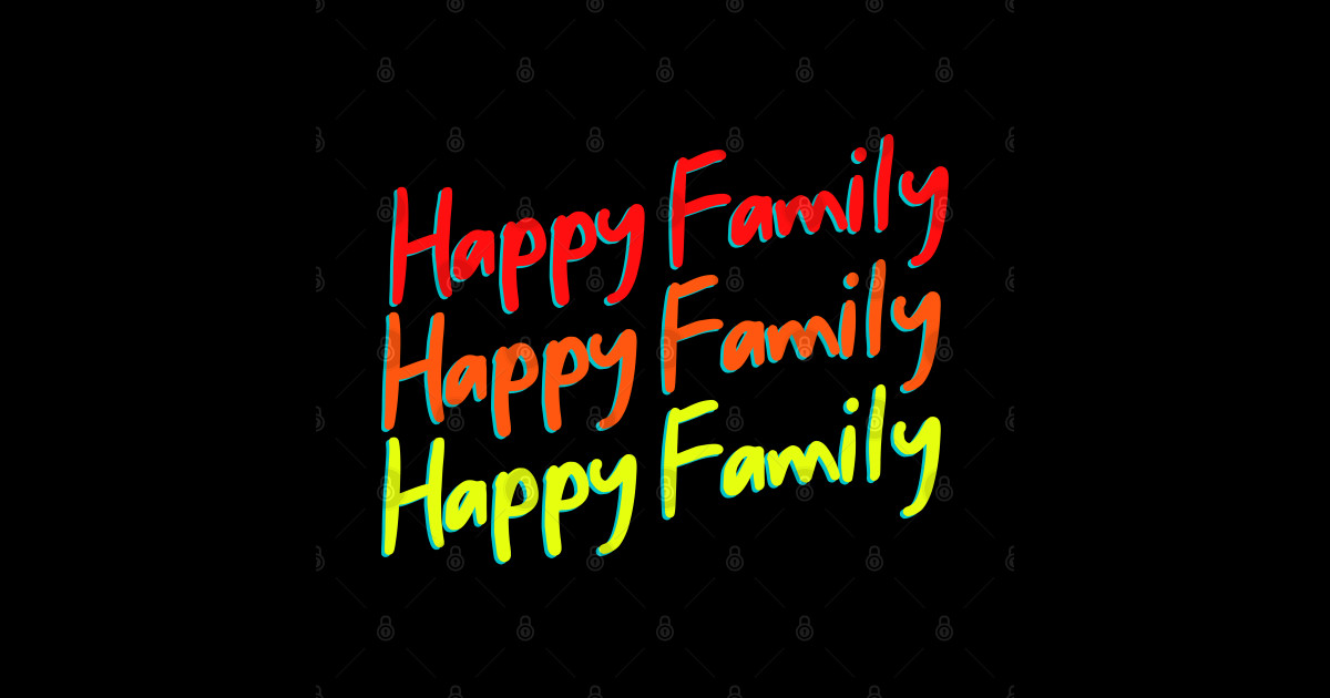 Happy Family - Family Matching - Sticker | TeePublic
