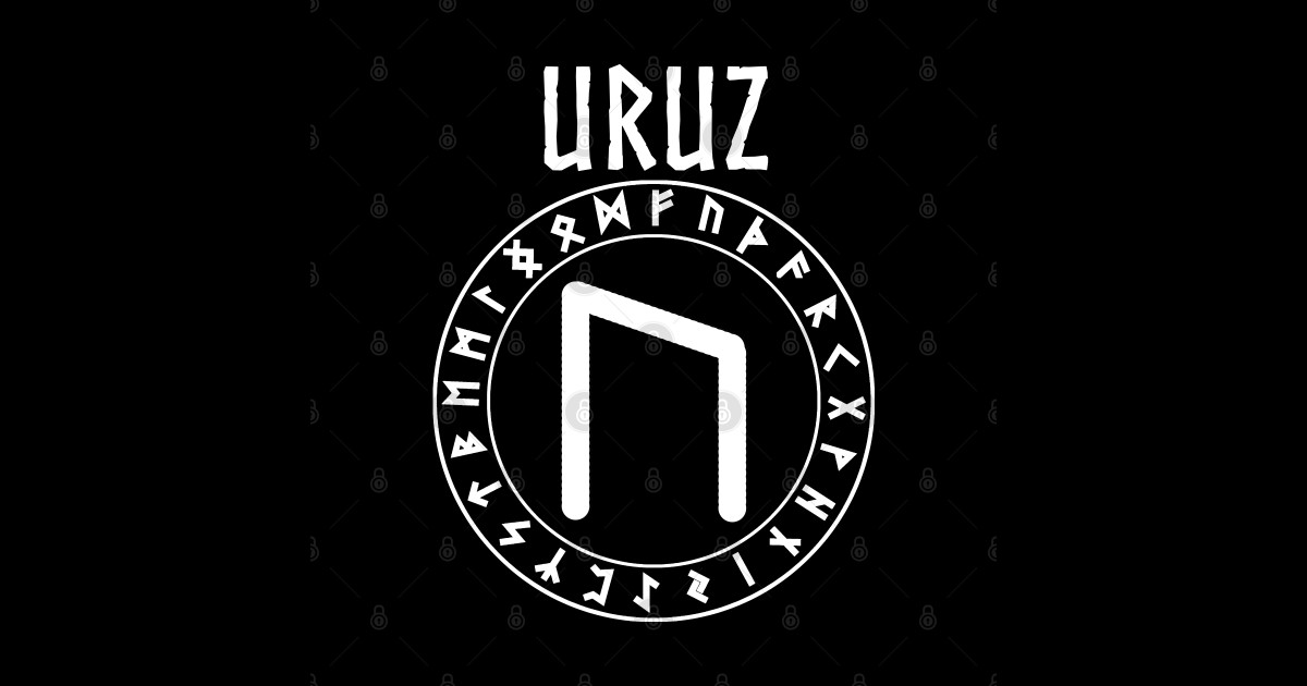 Uruz Norse Rune of Power - Uruz Rune - Pin | TeePublic
