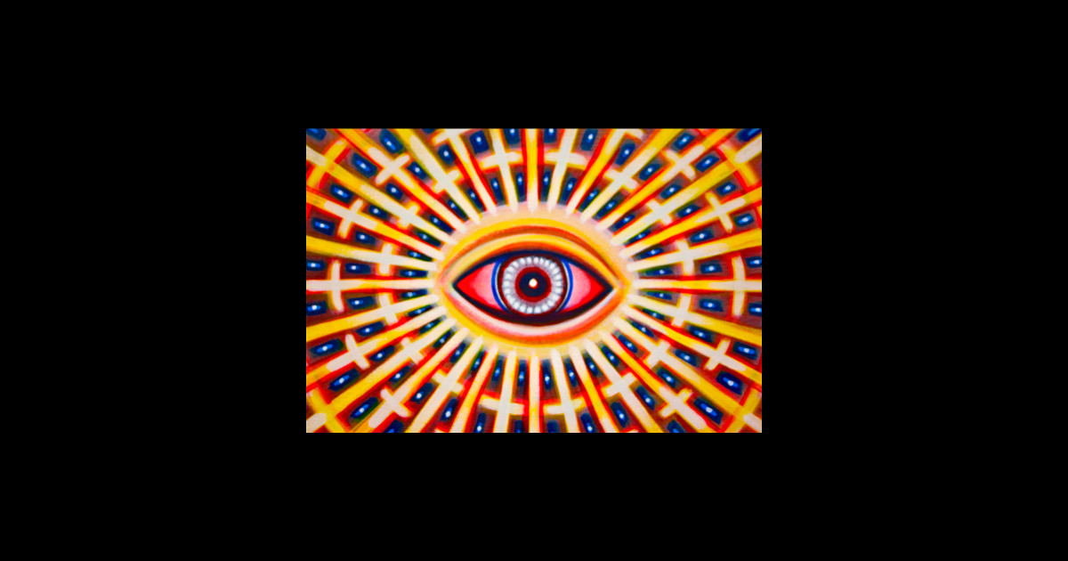 "Red Eye" - Red - Sticker | TeePublic