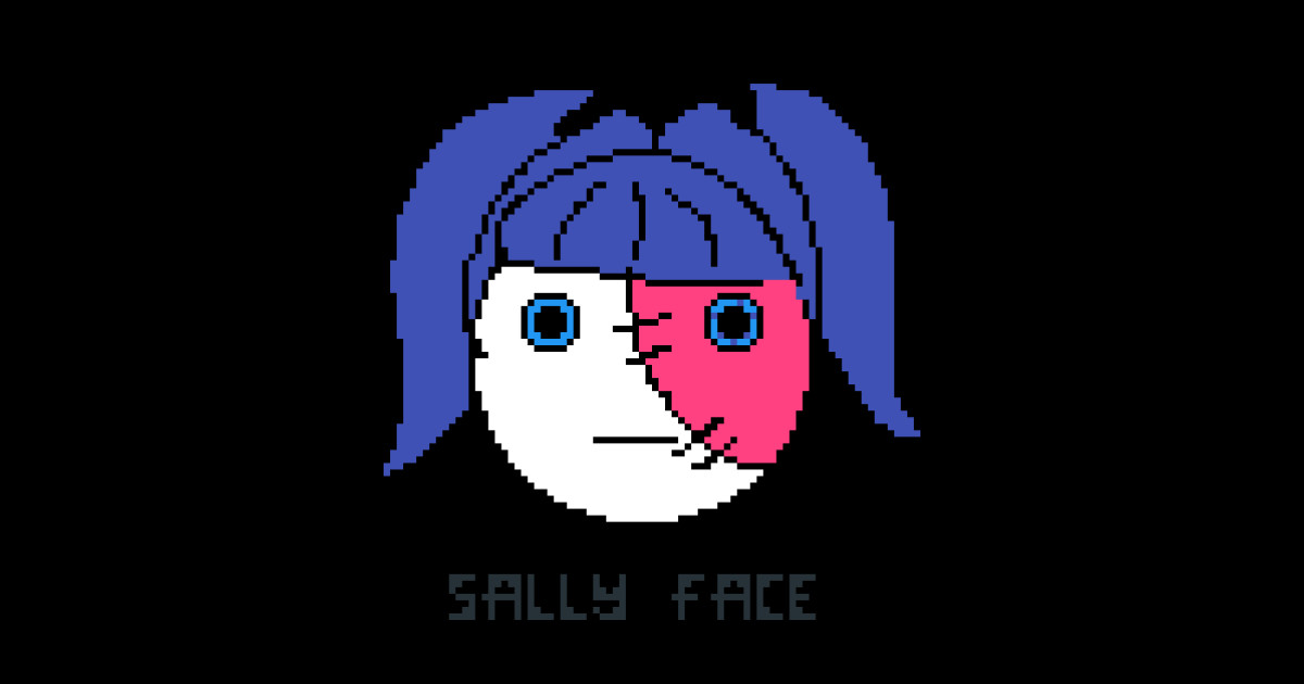 Sally Face pixel art - Sally Face - Sticker | TeePublic