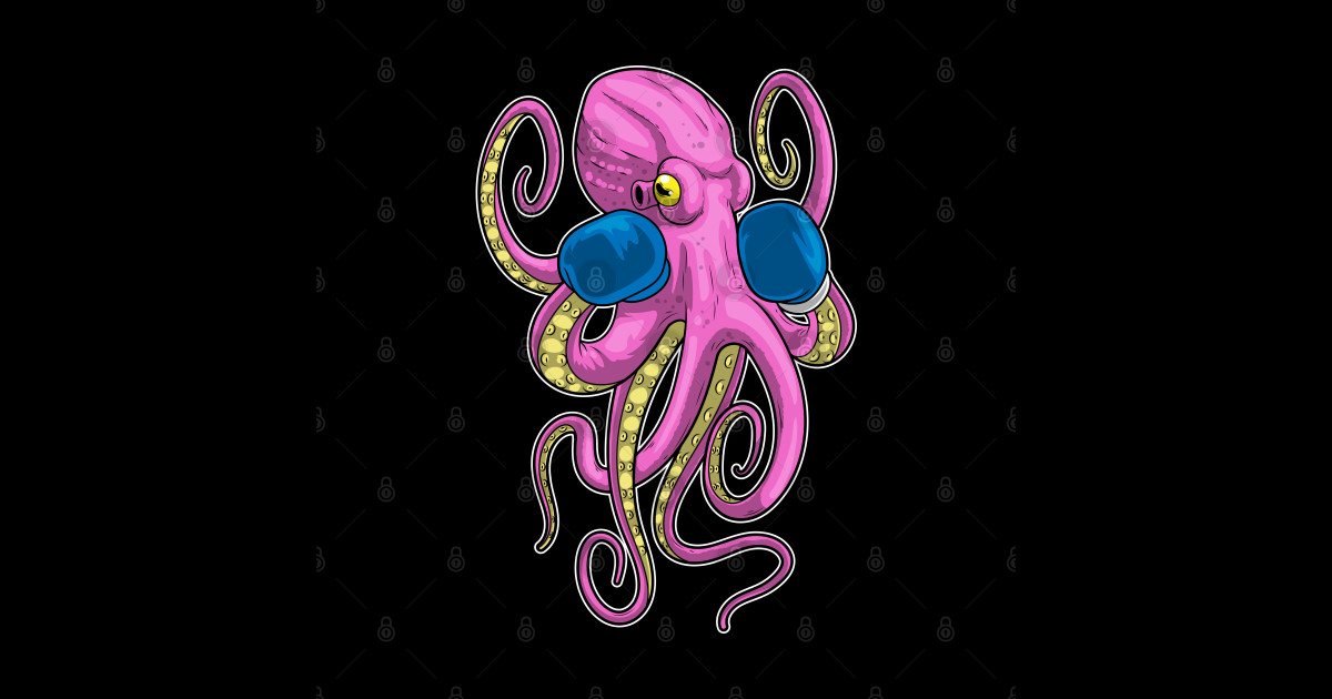 Octopus Boxer Boxing gloves Boxing - Kraken - Sticker | TeePublic
