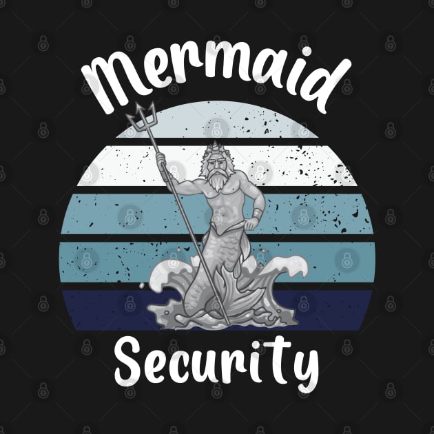 merdad Mermaid Security Merman Father's day Funny Swimmer Daddy ...