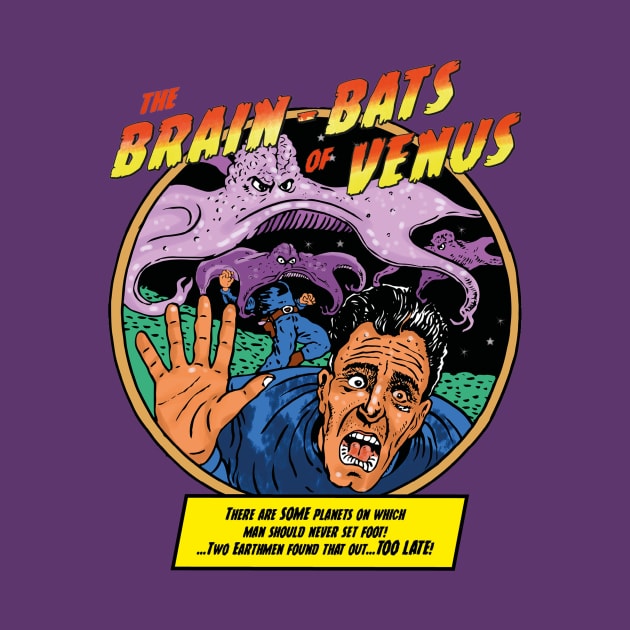 BRAIN BATS VERSION TWO - Retro Comics - T-Shirt | TeePublic
