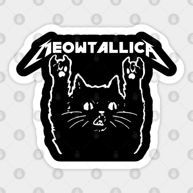 Heavy Metal Cat - Heavy Metal Cat - Sticker | TeePublic