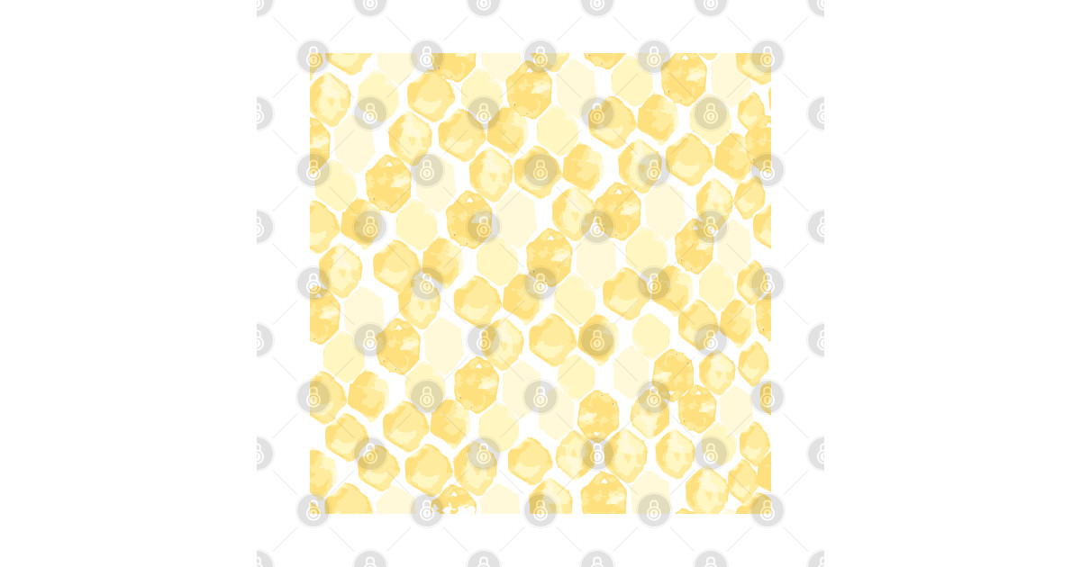 Watercolor Honeycomb | Pattern Design - Watercolor Honeycomb - T-Shirt ...