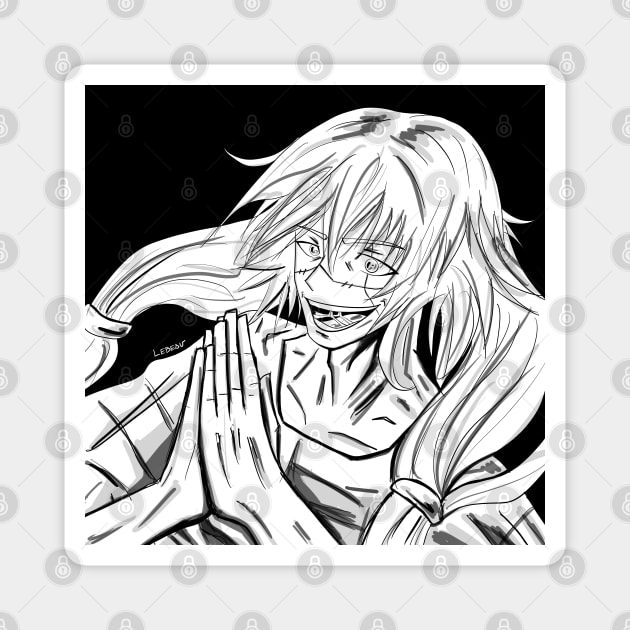 mahito in expansion domain shamanic monster - Mahito - Magnet | TeePublic