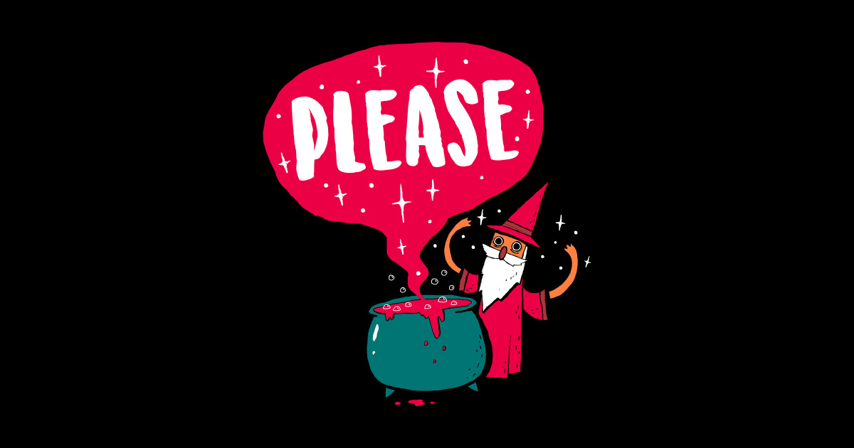 The Magic Word - Wizard - Sticker | TeePublic