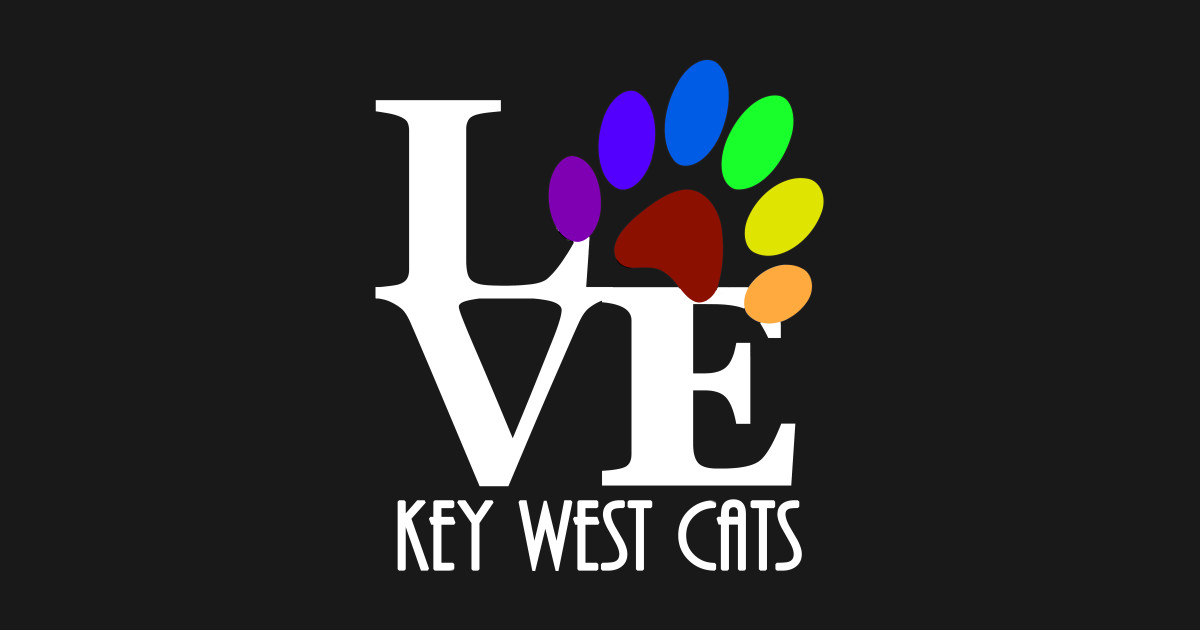 LOVE Key West Cats - Polydactyl Cat - T-Shirt | TeePublic
