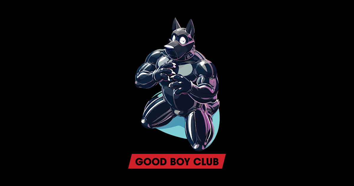 Shiny Latex Gimp Wolf Looking up - GOOD BOY CLUB - Latex Gimp Wolf ...
