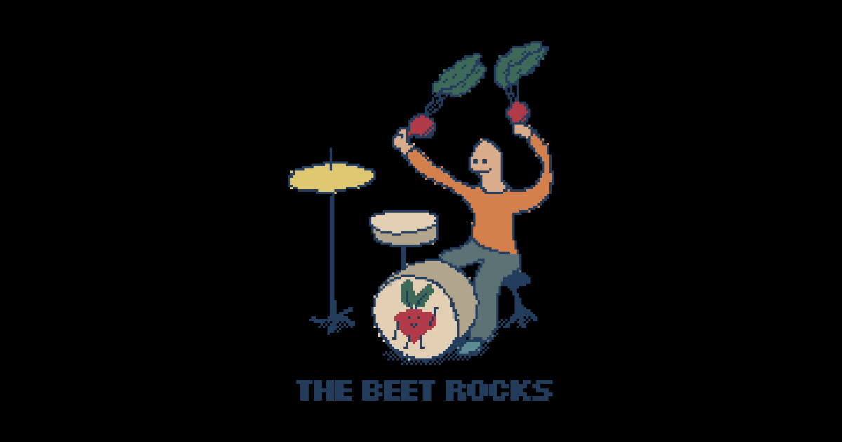 The Beet Rocks - 8bit pixel art - Beet - Posters and Art Prints | TeePublic