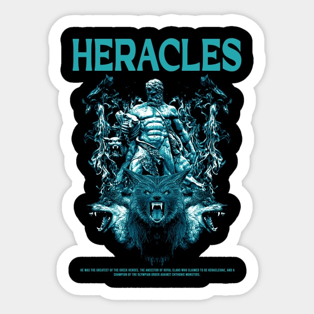 greek god heracles - Greek Gods - Sticker | TeePublic