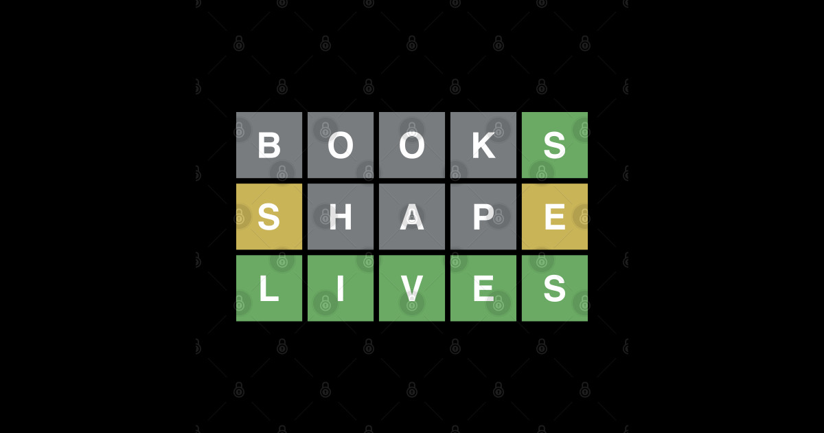 Books Shape Lives Wordle - Wordle - Sticker | TeePublic