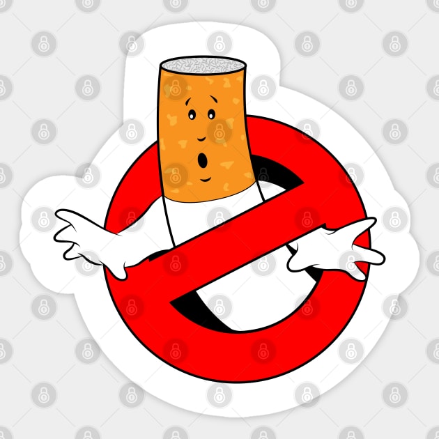 Cartoon No Smoking Sign - No Smoking - Sticker | TeePublic