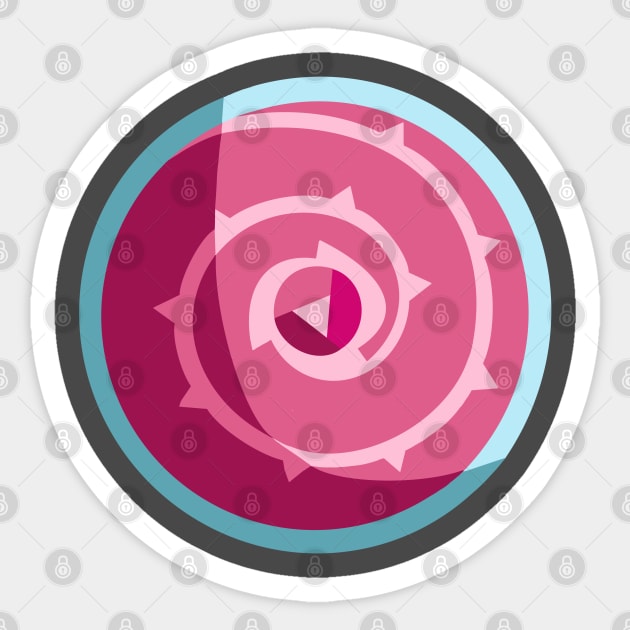 Steven Universe shield art - Steven Universe - Sticker | TeePublic