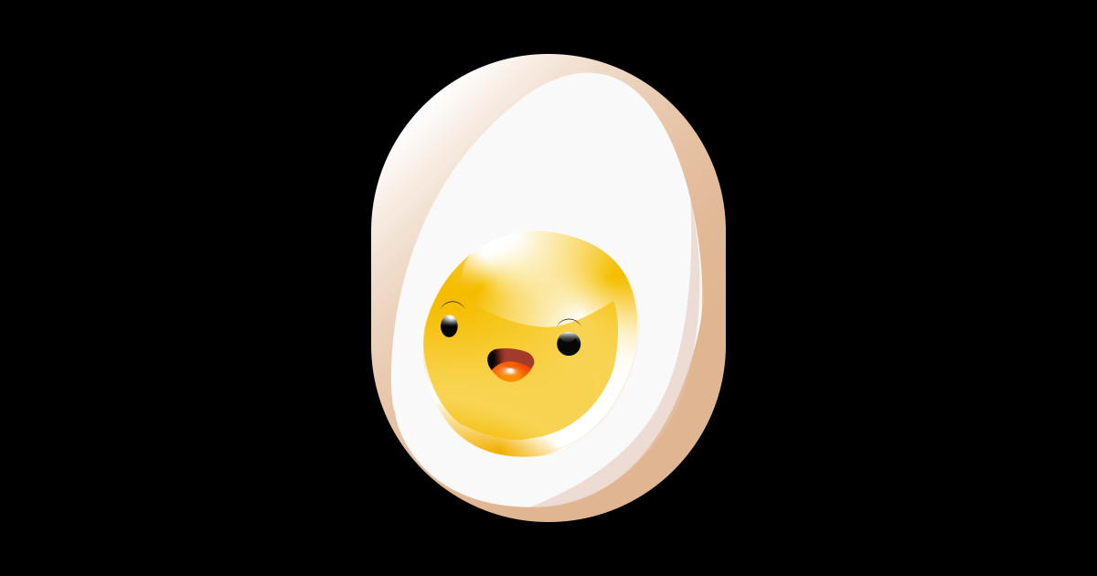 Happy boiled egg face - Happy - Sticker | TeePublic