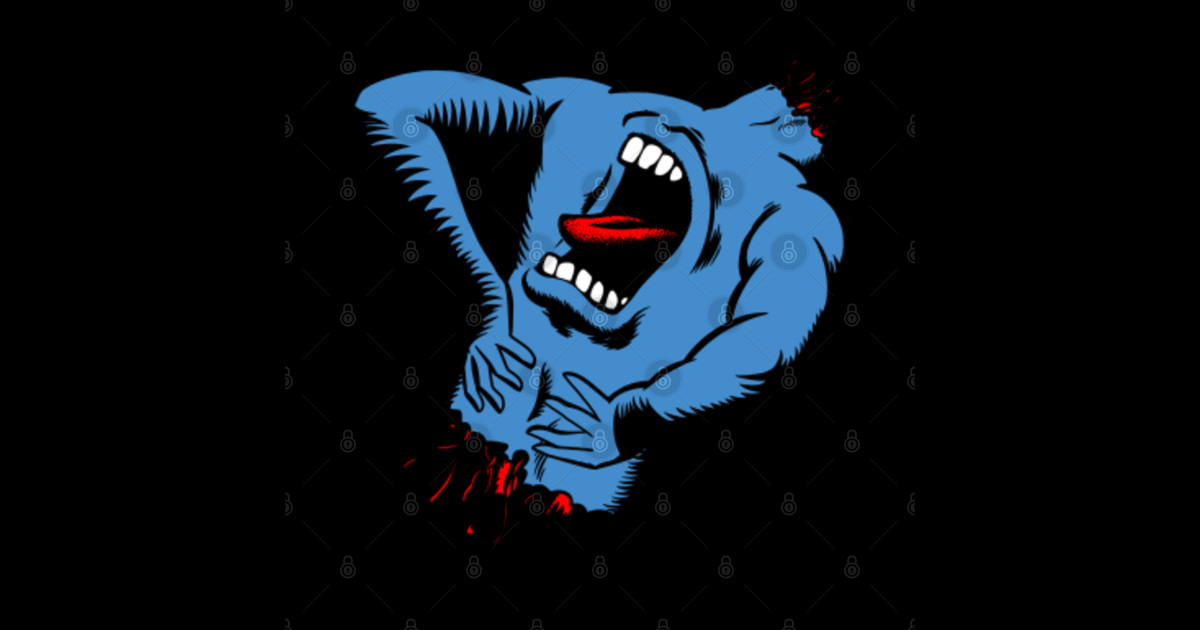 Screaming Back Pain - Screaming Hand Parody - Sticker | TeePublic