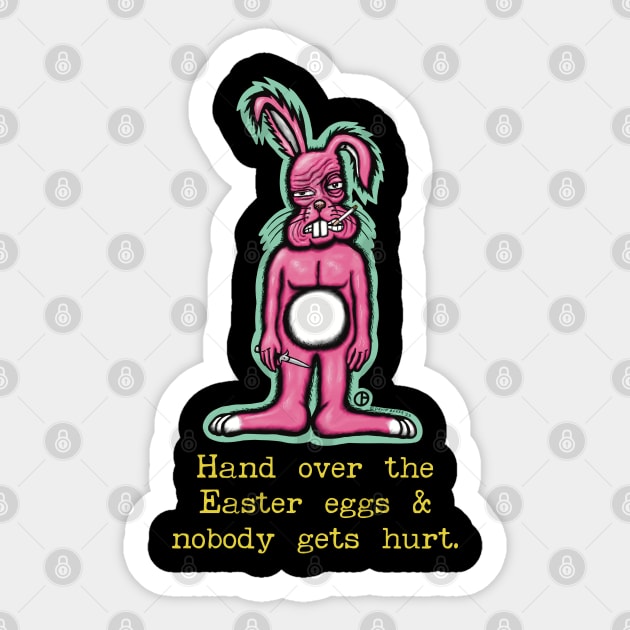 evil easter bunny cartoon